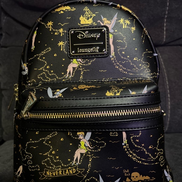 Loungefly | Bags | Loungefly Tinkerbell Neverland Map Mini Backpack ...